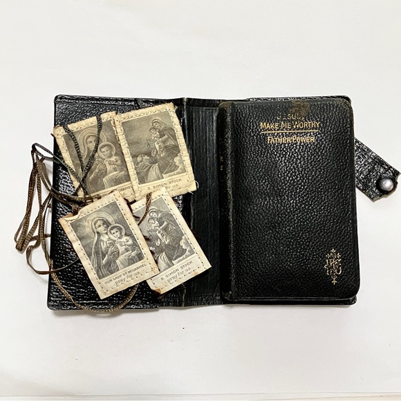 Vintage | Other | First Communion Prayer Book With Scapular | Poshmark